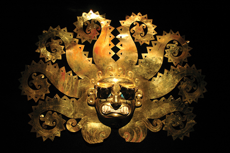 Inca Sun God Mask Giclee at Eurographics
