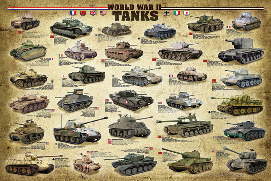 WWII Tanks Giclee archival prints at Eurographics