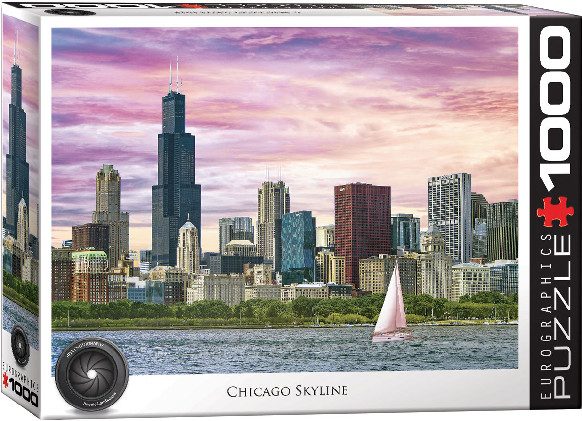 Chicago Skyline, colorful Puzzles at Eurographics