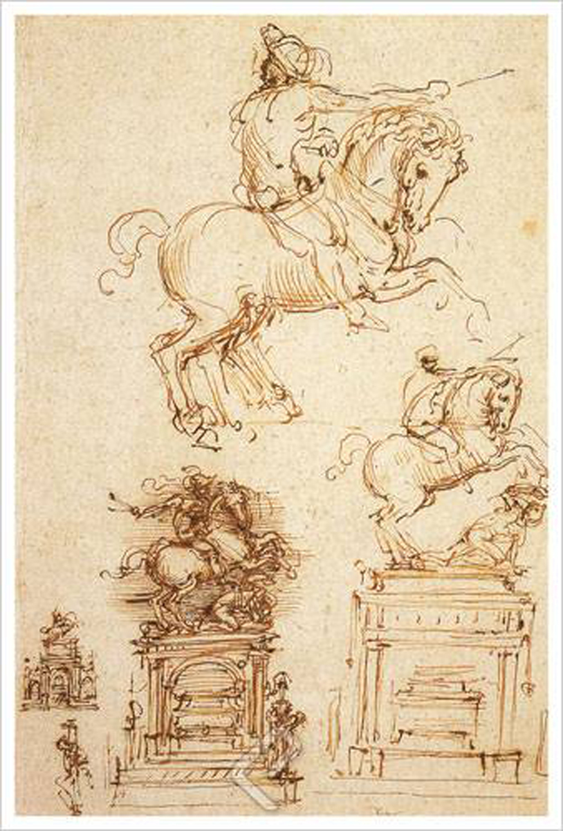 Study for the 'Trivulzio Monument', Art Paper Giclee by Da Vinci