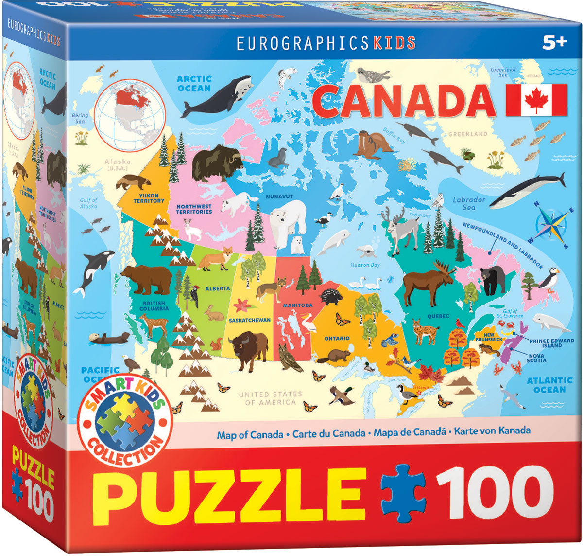 Illustrated Map of Canada, Jigsaw Puzzle at Eurographics