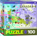 Illustrated Map of Canada, Jigsaw Puzzle at Eurographics