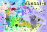 Illustrated Map of Canada, Jigsaw Puzzle at Eurographics