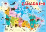 Illustrated Map of Canada, Jigsaw Puzzle at Eurographics