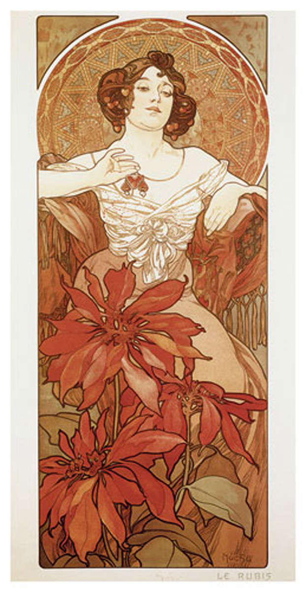The Precious Stones - Ruby, Giclee Print on Artist Matte Paper by ...