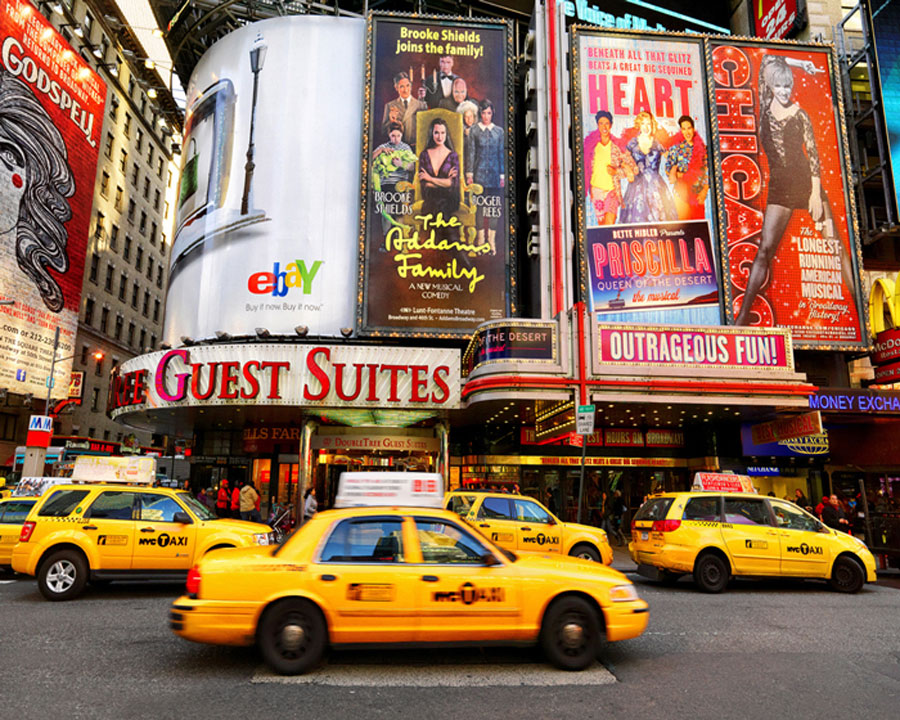 Taxis on Times Square at Eurographics