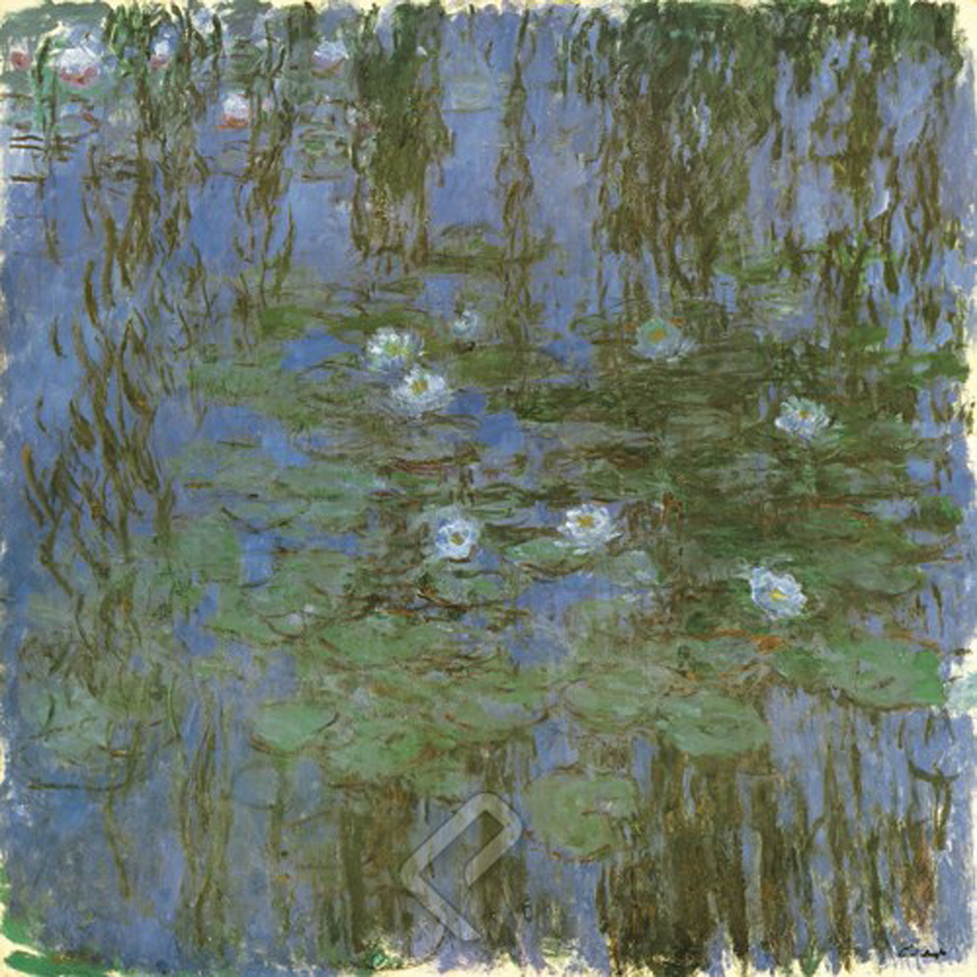 Nympheas Bleus, Canvas by Claude Monet