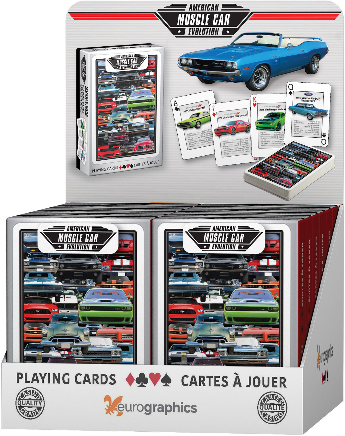 Muscle Cars (12 decks in a PDQ display) at Eurographics