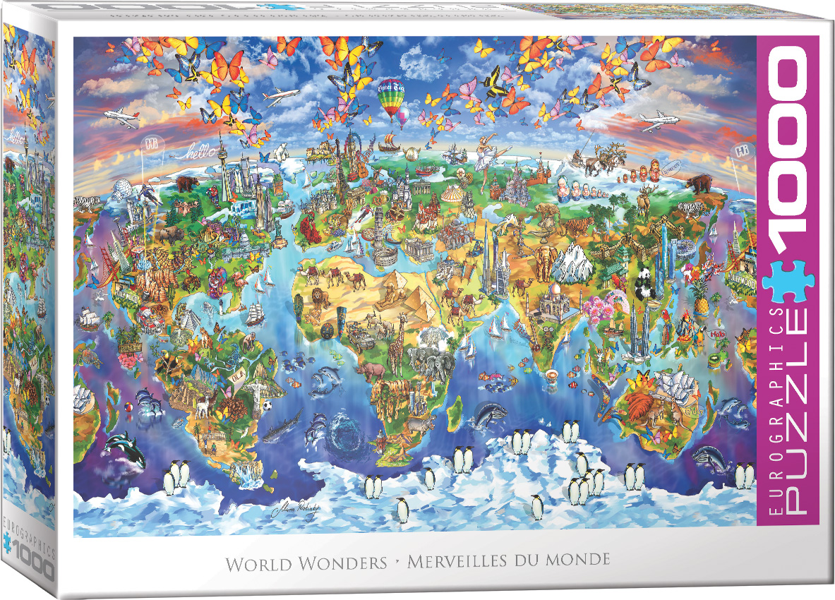World Wonders, colorful Puzzles at Eurographics
