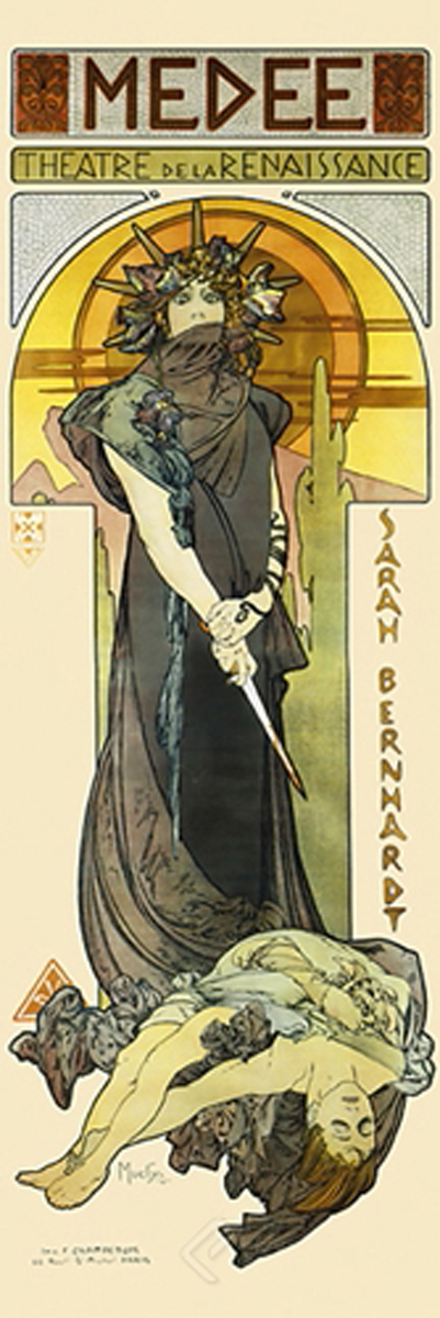 Medee, Canvas by Alphonse Maria Mucha