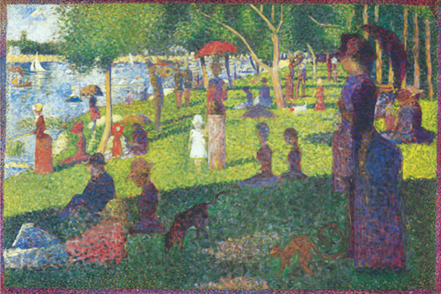 Study for A Sunday on La Grande Jatte Canvas by Georges Seurat