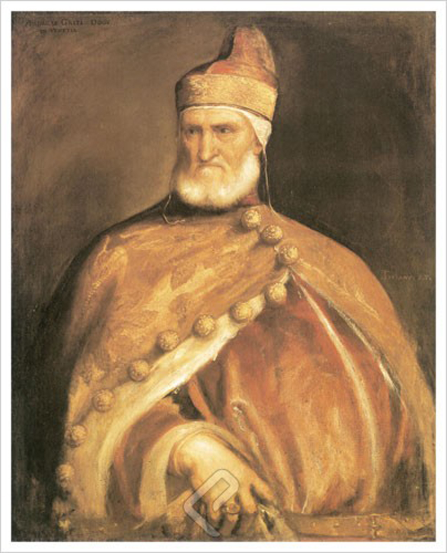 Doge andrea Gritti Canvas by Vecellio Tiziano Titian