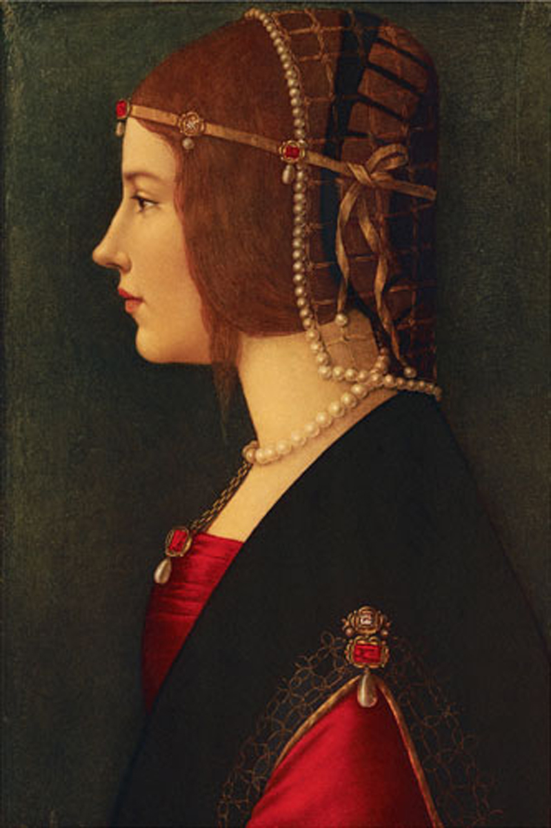 Beatrice d'Este, Canvas by Leonardo Da Vinci