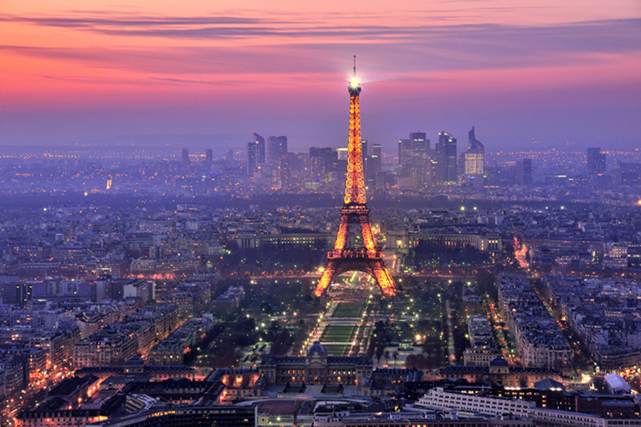 View across the City with Eiffel Tower at Eurographics