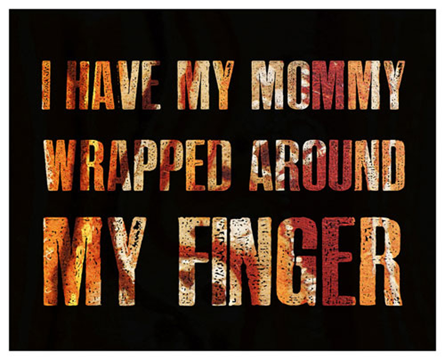 I have my Mommy Wrapped around my Finger 2, Giclee Print on Canvas by ...