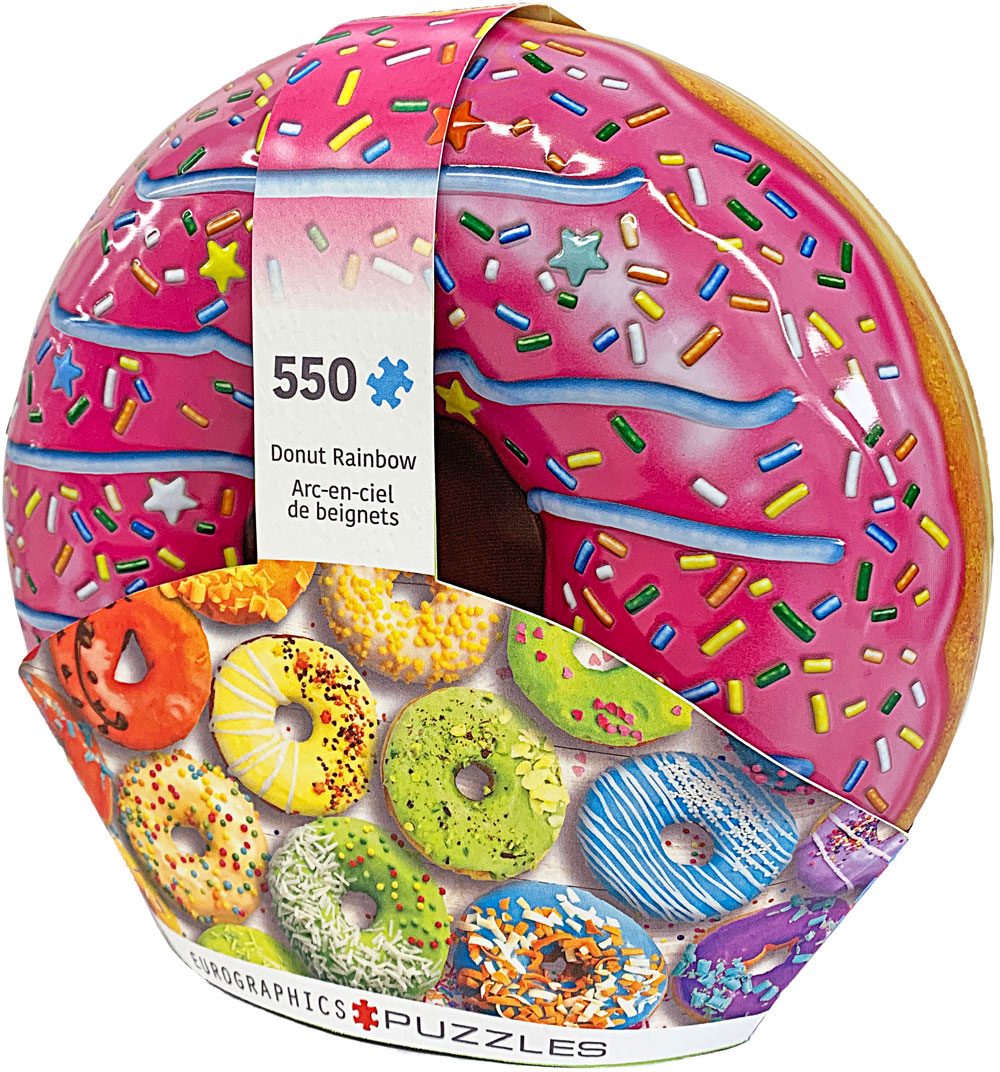 Donut Rainbow Shaped Tin, Jigsaw Puzzle at Eurographics