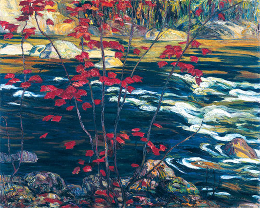 The Red Maple, Canvas by Alexander Young Jackson
