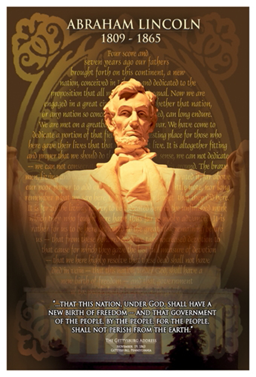 Abraham Lincoln The Gettysburg Address Giclee Photo