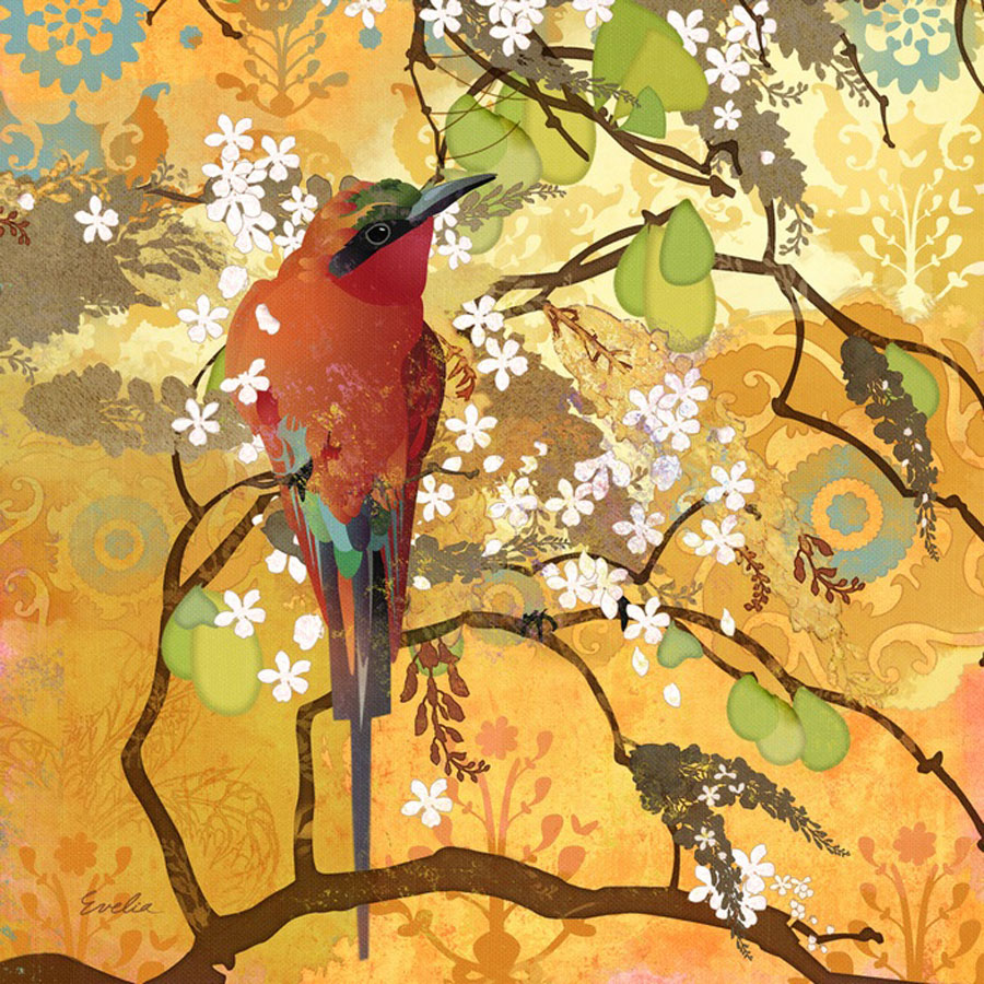 Scarlet Bee Eater, Giclee Print on canvas at Eurographics