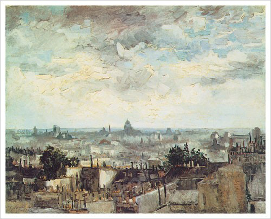 The Roofs Of Paris, Canvas by Vincent Van Gogh