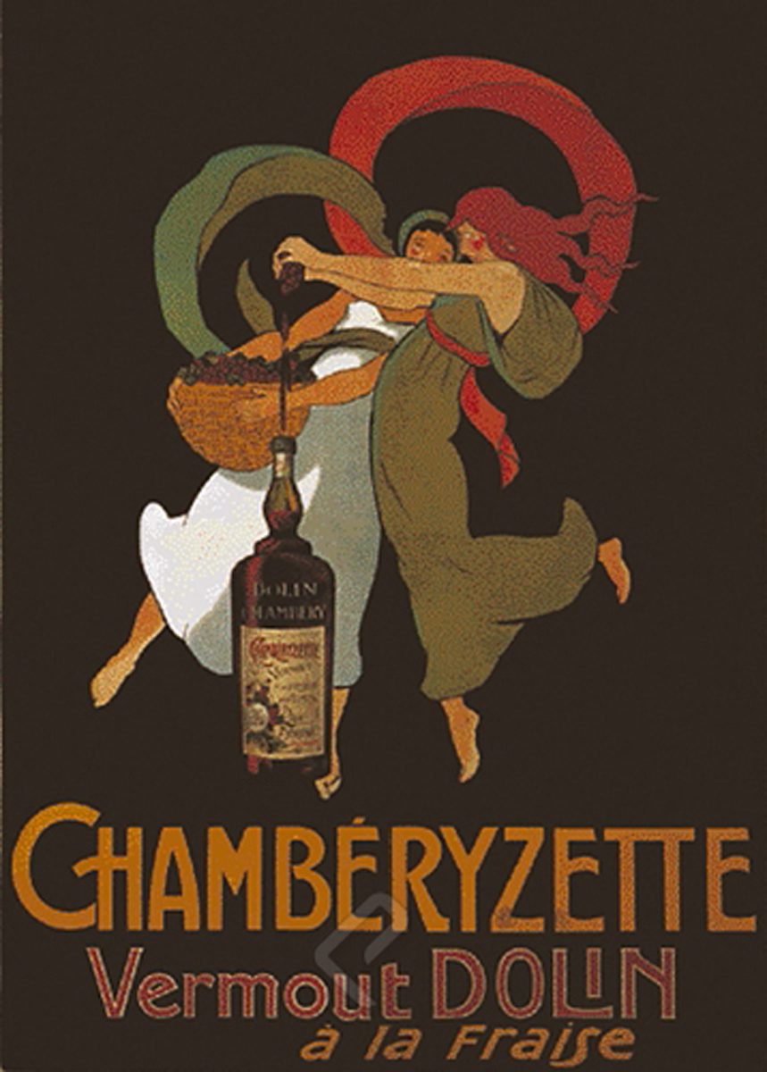 Chamberyzette, Vermout Dolin a la Fraise, Poster chez eurographics
