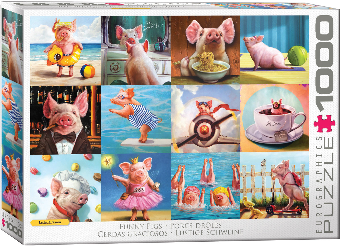 Funny Pigs, Jigsaw Puzzle at Eurographics