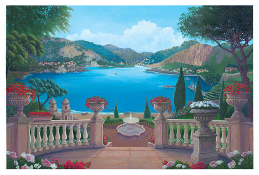 From the Terrace Mural, Giclee Print on Canvas by Victor Valla at ...