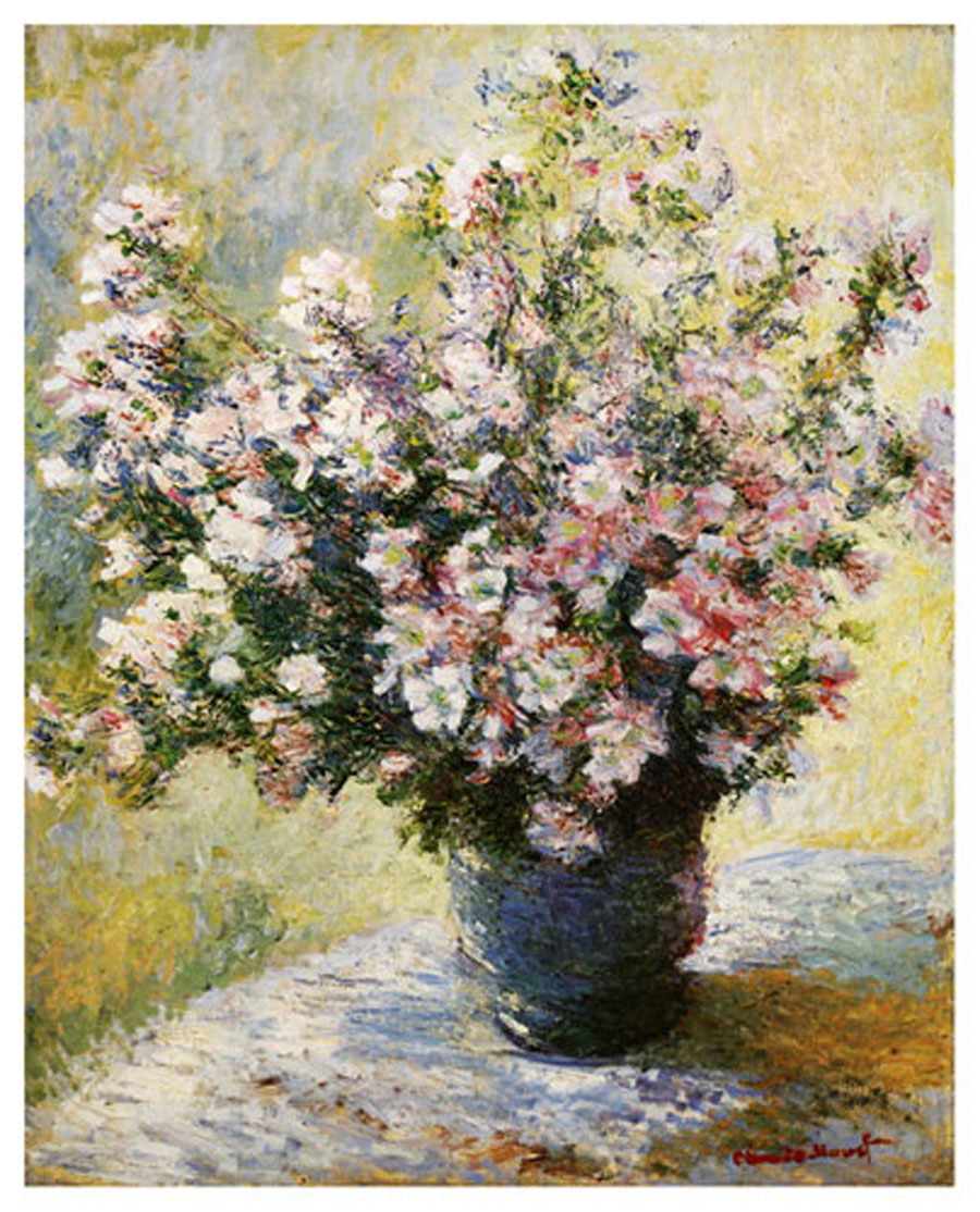 Vase of Flowers (Wild Mallow) 1880 Giclee Photo by Monet