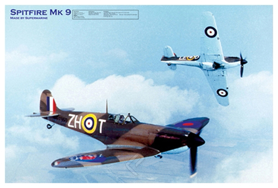 Spitfire MK 9, Giclee Print on Arch Paper at Eurographics