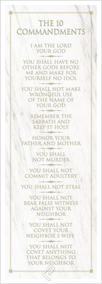 The 10 Commandments (white), Photo Paper Giclee