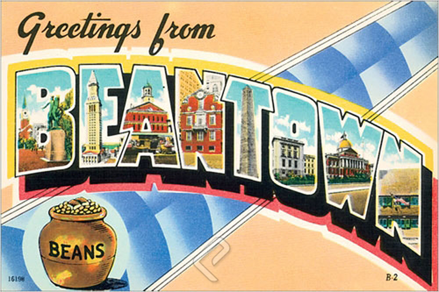 Greetings From Beantown Giclee Print on Arch Paper at Eurographics