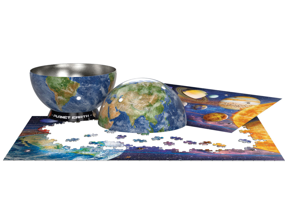 Planet Earth Tin, colorful Puzzles at Eurographics