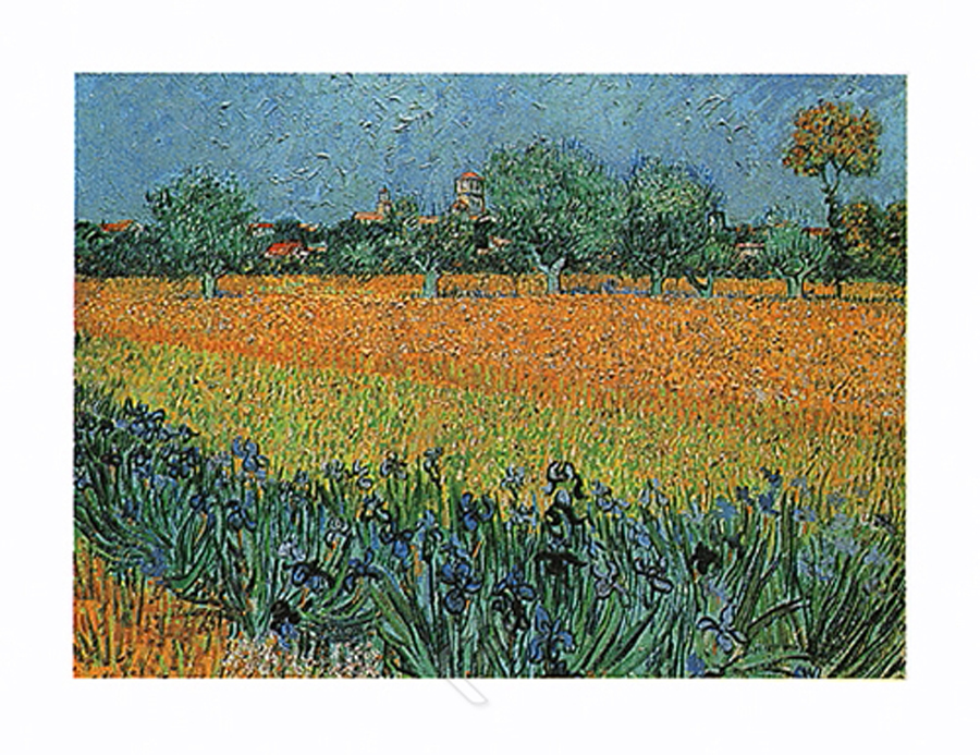 View of Arles with Irises in the Foreground at Eurographics
