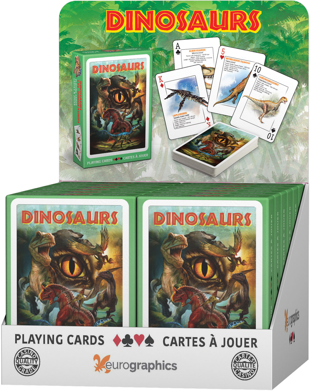 Dinosaurs (12 decks in a PDQ display) at Eurographics