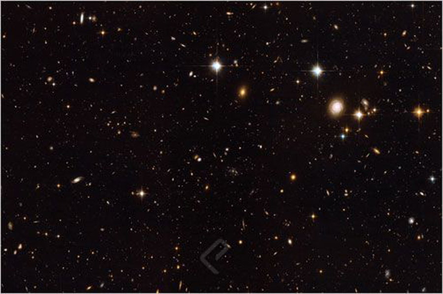 NASA - View of Spiderweb Galaxy Field, Canvas at Eurographics