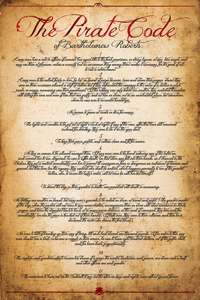 The Pirate Code Giclee archival prints at Eurographics