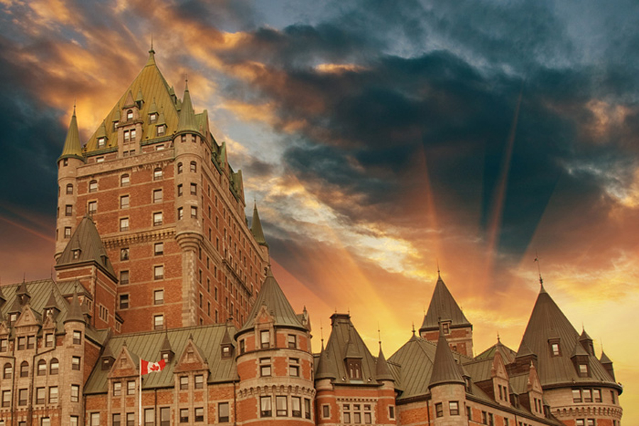 Chateau Frontenac Quebec City, Giclee canvas prints at Eurographics
