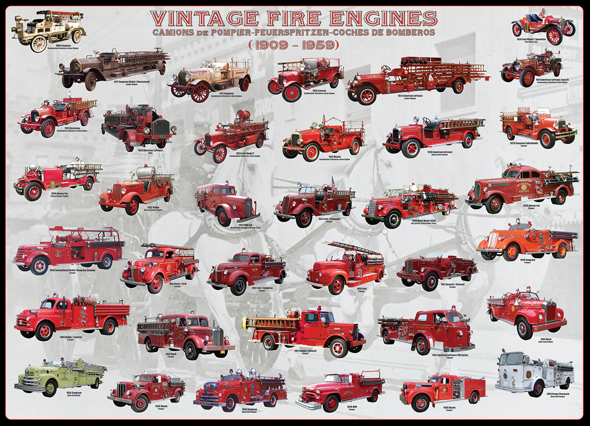 Vintage Fire Engines, Jigsaw Puzzle at Eurographics
