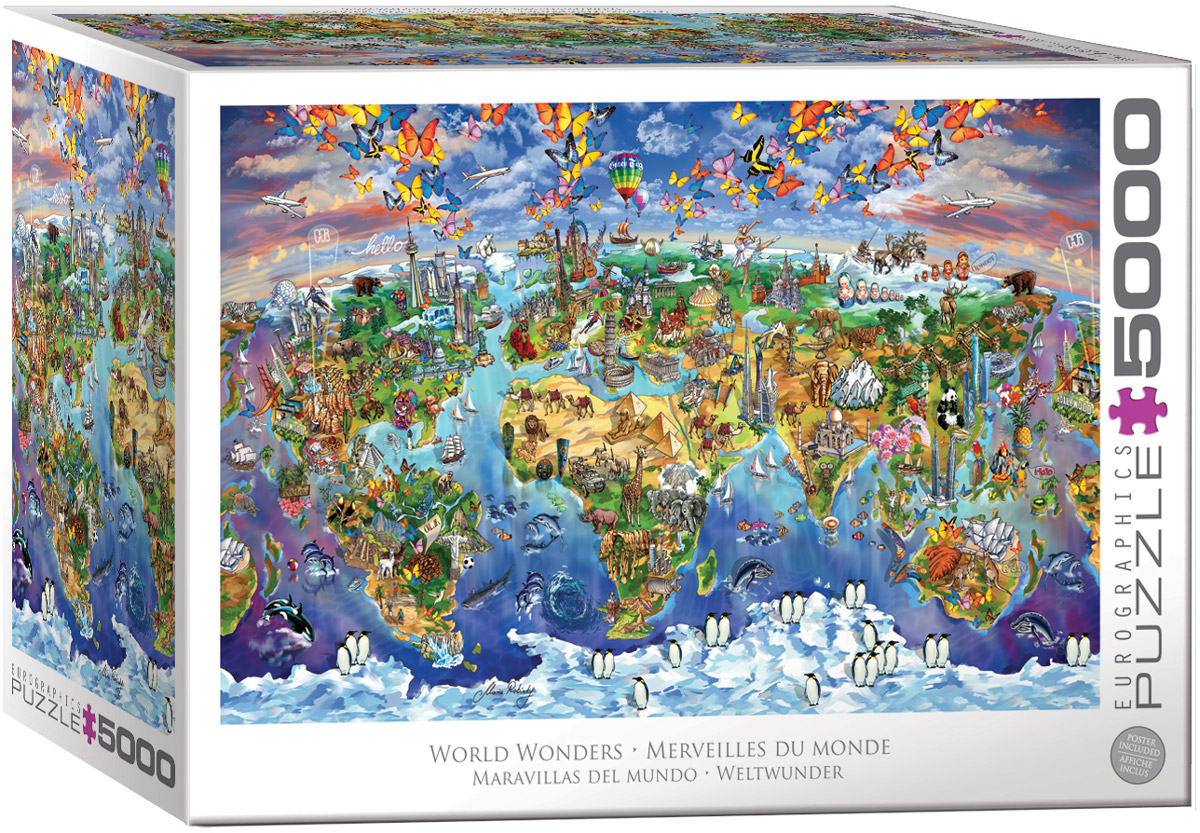 World Wonders, colorful Puzzles at Eurographics
