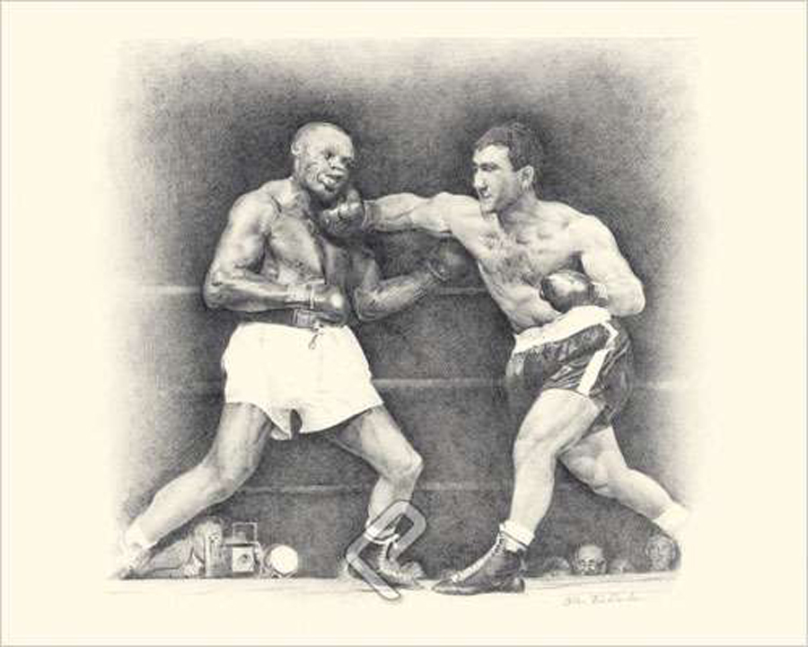 Rocky Marciano, Art Print by Allen Friedlander at Eurographics
