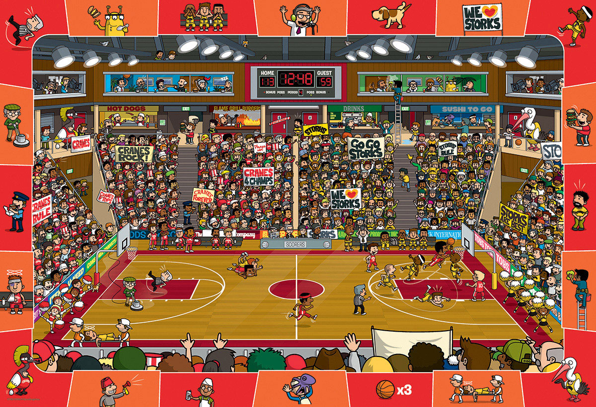 Spot&Find - Basketball, Jigsaw Puzzle at Eurographics