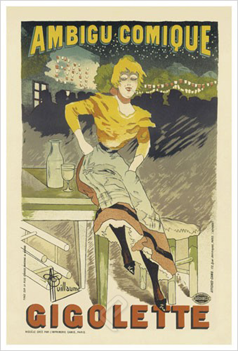 Ambigu Comique Gigolette (Theater) Canvas by Albert Guillaume