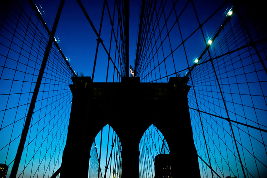 Blue Brooklyn Bridge,bridges,newyork,cities,landscapecities ...
