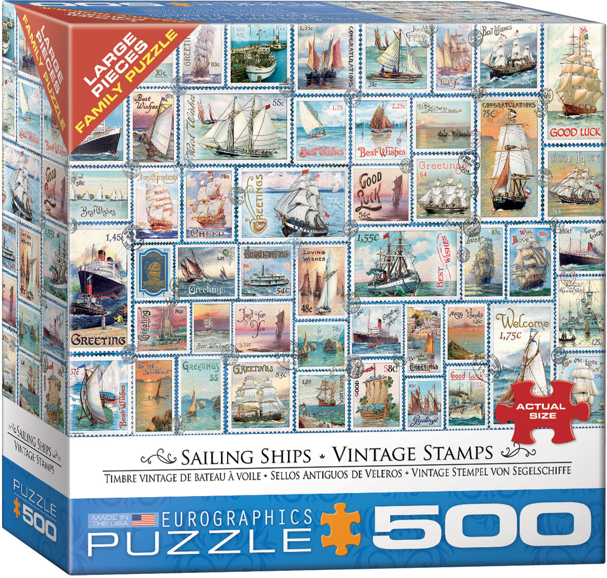 Sailing Ships Vintage Stamps at Eurographics