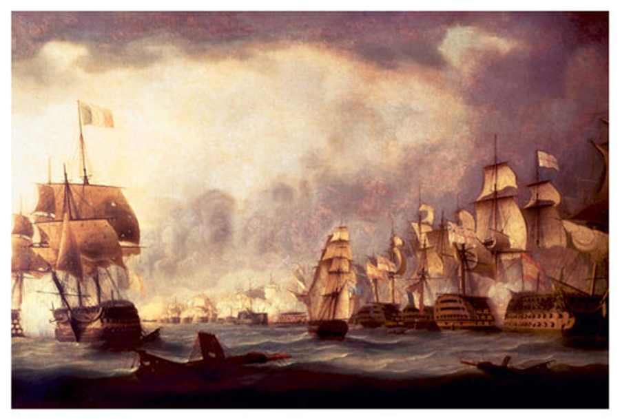 Sailboat Warships Naval Battle Giclee Photo at Eurographics