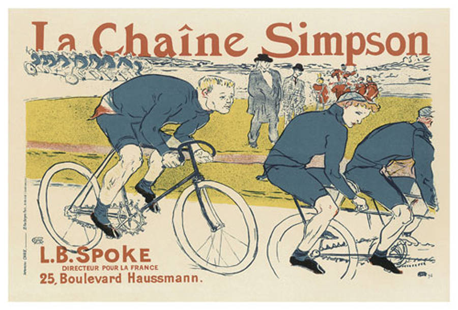 The Simpson Bicycle Chain, Impression Gicl?e Papier Photo par Toulouse ...