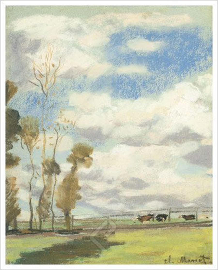 Three Cows In A Pasture Giclee Print by Monet at Eurographics