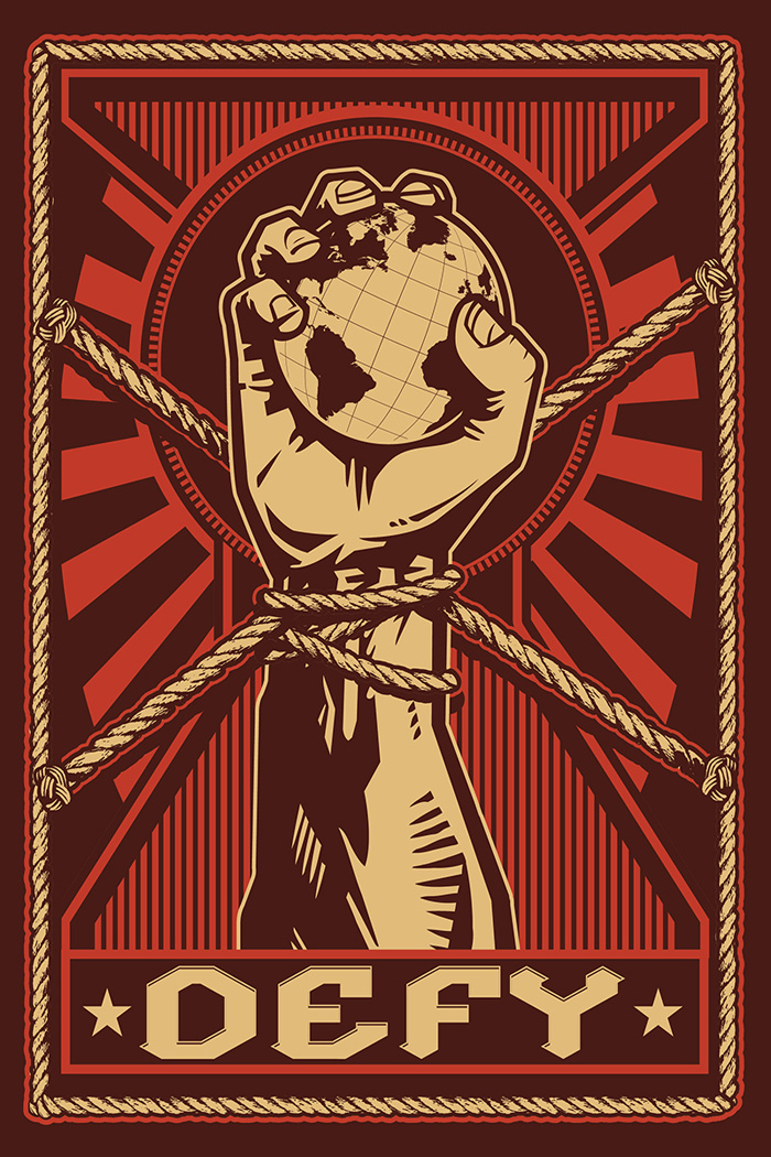 Defy Propaganda Poster, Giclee archival prints at Eurographics