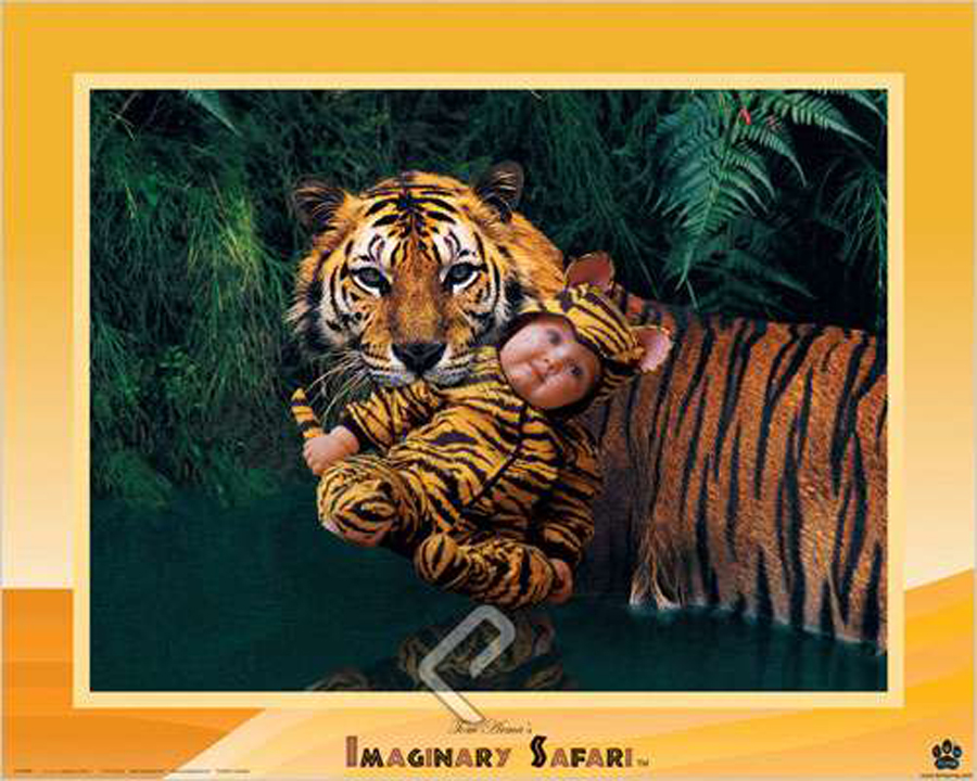 Imaginary Safari - Tiger, Canvas by Tom Arma