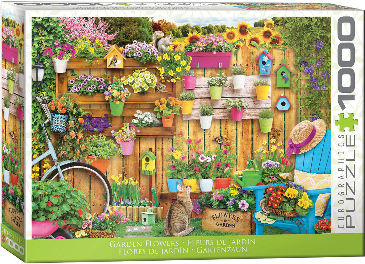 Flower Pots Fence, Jigsaw Puzzle at Eurographics